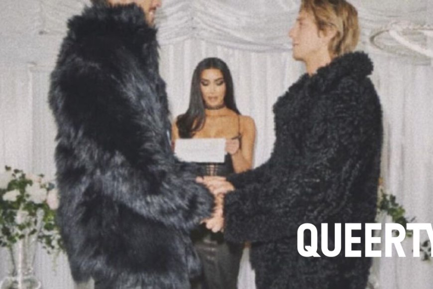 Furs & Kim K & Shania, oh my! Lukas Gage & Chris Appleton’s wedding ...