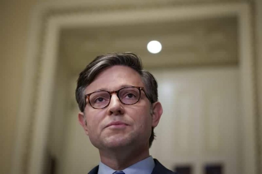 ‘Ewww’: Internet erupts over photos of Mike Johnson at ‘purity ball ...